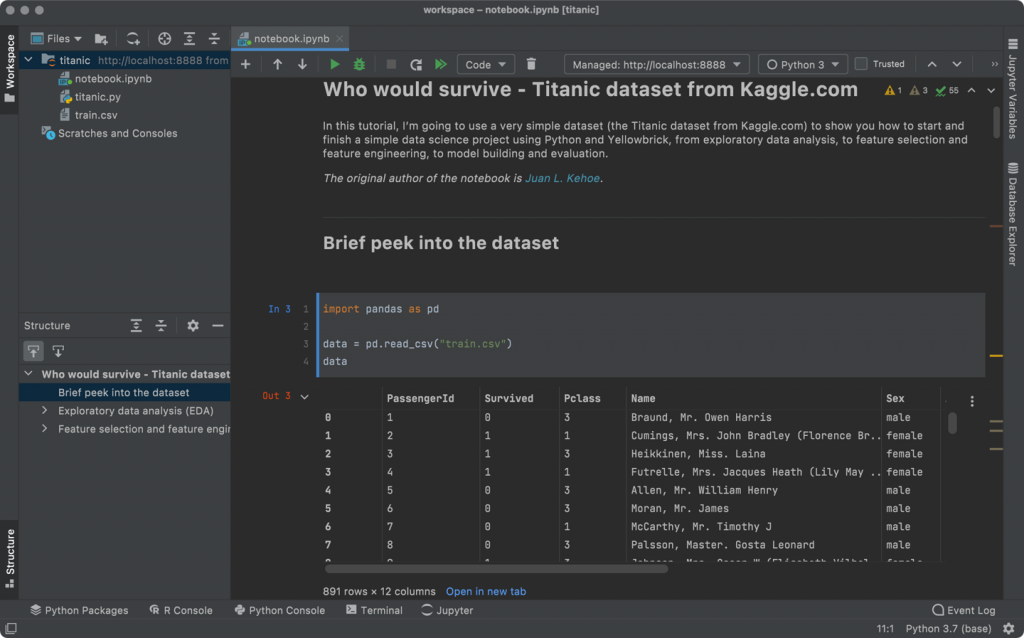 JetBrains 全新数据科学 IDE DataSpell 正式发布：支持 PyCharm 的智能 Python 和 R 编码辅助-Linuxeden开源社区