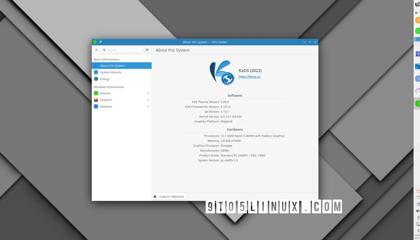 伴随着Linux内核6.0、改进的ZFS安装和Plasma 6预览，KaOS 2022.12已经发布。-Linuxeden开源社区